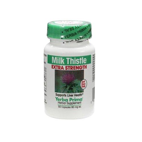 Yerba Prima Milk Thistle Extra Strength 50-Count - Powerful Liver ...