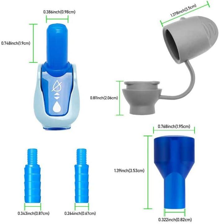 VFVIMN Bite Valve Replacement Mouthpieces - 4-Pack, Dark Blue, Fits ...