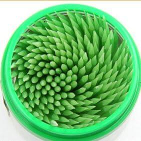 Funnytoday365 Beige/Green Korean Crystal Corn Starch Toothpick ...