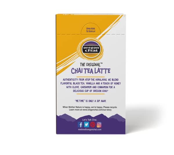 Oregon Chai Original Chai Tea Latte Single Serve Powdered Mix 8 Count ...
