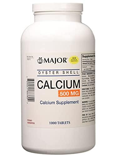 Oyster Shell Calcium Tablets 500mg - 1000ct | High-Quality Calcium ...