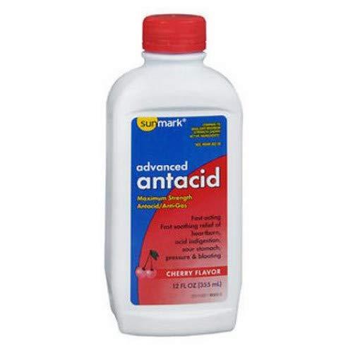 Sunmark Advanced Antacid Liquid Maximum Strength Cherry Flavor - 12 fl oz