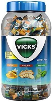 VICKS Cough Drops for Throat Irritation Relief - 185 Drops Jar ...