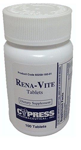 Rena-Vite Tablets - 100 Tablets Per Bottle (2 Bottles) for Renal Health ...