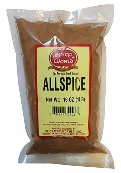 Spicy World Allspice Ground 16oz - All Spice Powder 1lb Value Pack ...