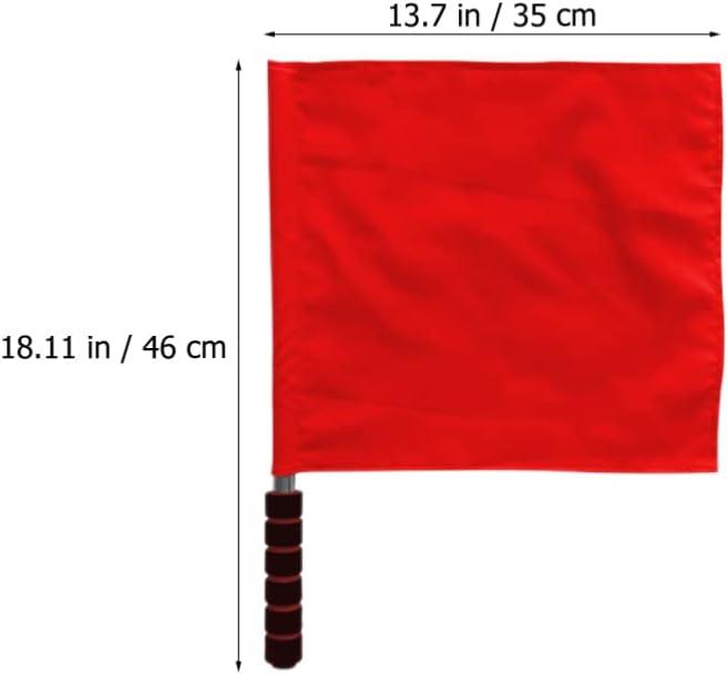 Operitacx Racing Flags Referee Hand Flag Set - 4Pcs Green Red Safety ...