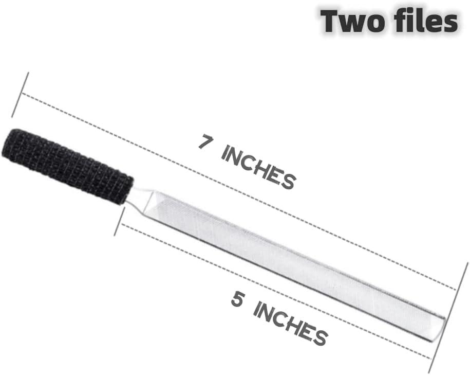 IDOU Stainless Steel Nail File Set for Thick Nails - 4-Sided Toe Nail ...