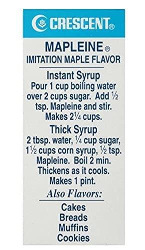 Mapleine Imitation Maple Flavored 2.0 Oz - Authentic Taste, 2 Fl Oz ...