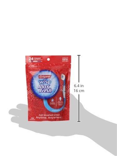 Colgate Max Fresh Wisp Disposable Mini Toothbrush Peppermint - 24 Count ...