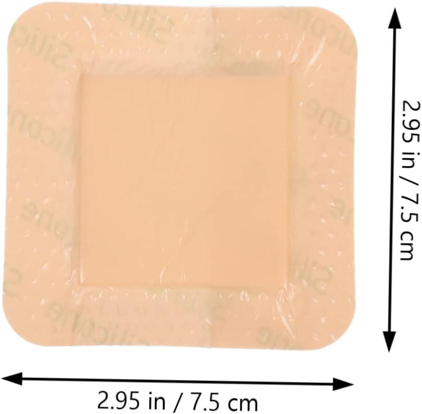 OHPHCALL 6pcs Gel Scar Patches - Silicone Bordered Hydrocolloid Patches ...