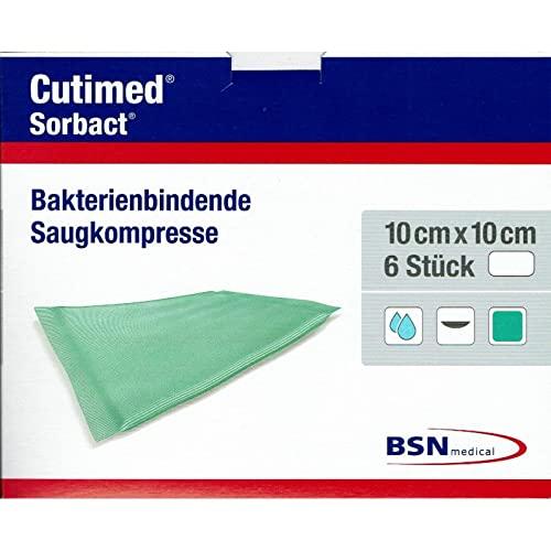 Buy Cutimed Sorbact Absorbent Compresses 10x10 cm - 6 Pcs ...