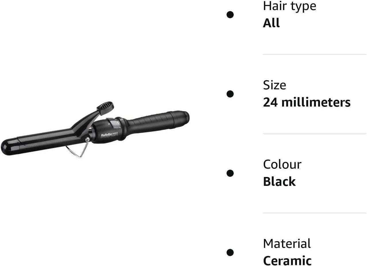 BaByliss Pro Ceramic 24mm Hair Tongs - Dial A Heat Technology | Buy Now with Express ...