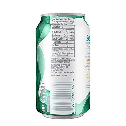 Zevia Sparkling Water Variety Pack - 24-Pack, 12oz Cans | Buy Now with ...