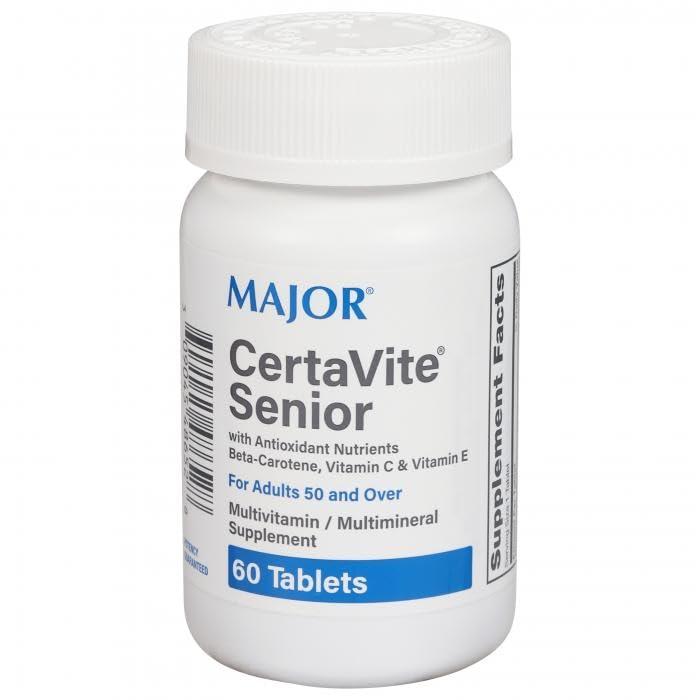 CertaVite Senior Multivitamin for Adults 50+ - 60 Tablets | Antioxidant ...