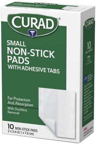 Curad Non-Stick Pads with Adhesive Tabs - 2x3 - 10 Count | Buy Now with ...