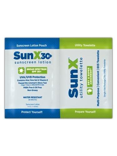 Sunscreen Towelettes by SunX Ultra Protection Version