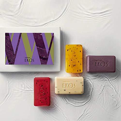 Natura Ekos Collection Exfoliant Bar Soap Set - Acai, Andiroba ...