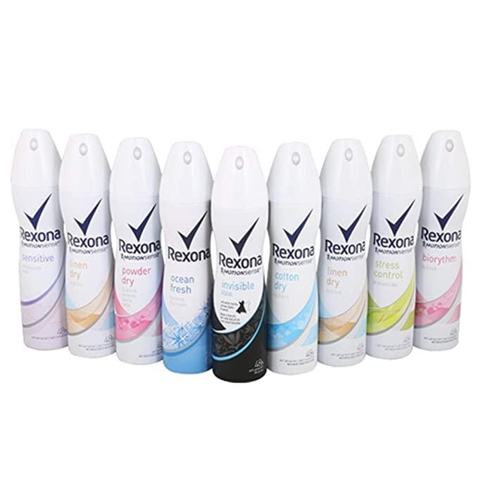 Rexona Body Spray Anti-Perspirant 12-Pack - Variety of Scents - 200ml/6 ...