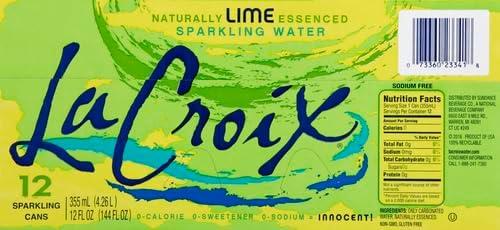 La Croix Naturally Lime Essenced Sparkling Water | 12 Cans | Buy Now ...