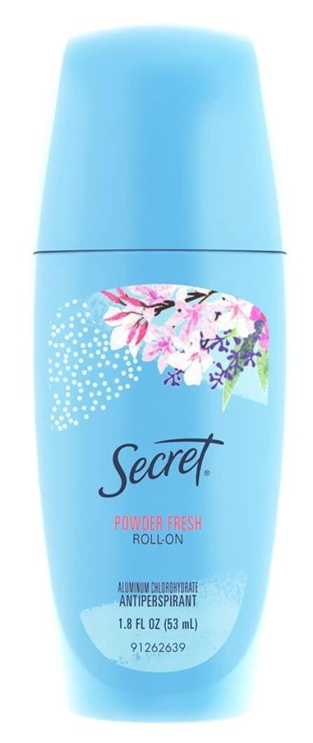 Secret Deodorant Powder Fresh Roll-On 1.8oz (53ml) - Pack of 3 | Buy ...