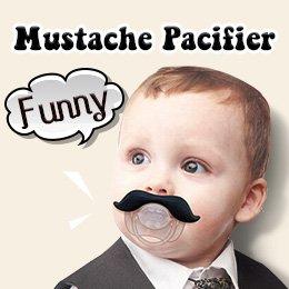 Inovey Kid Beard Pacifier for Boys & Girls - Toddler Dentistry Solution ...