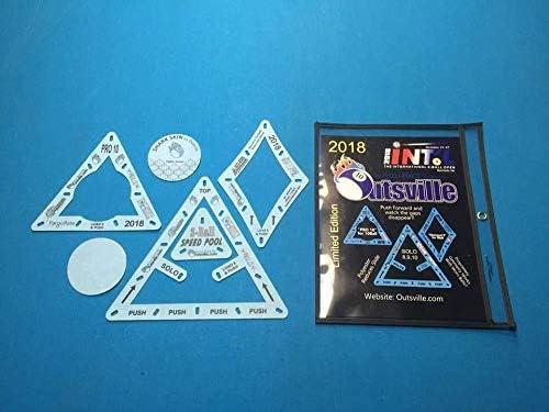Accu-Rack Outsville Billiards Template Set - Solo Diamond 9 and Pro 10 ...