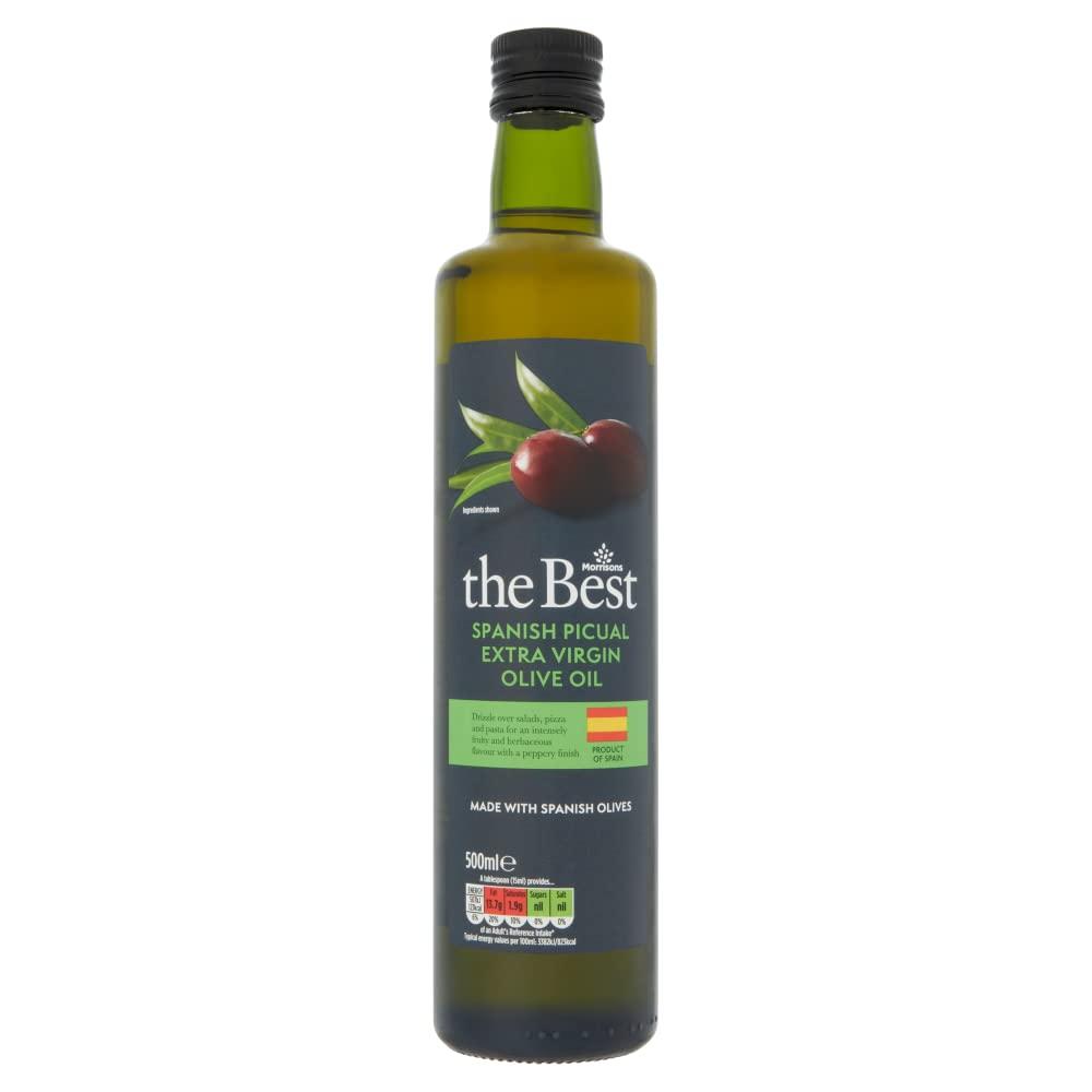 Morrisons The Best Spanish Picul Extra Virgin Olive Oil 500ml | Buy Now ...