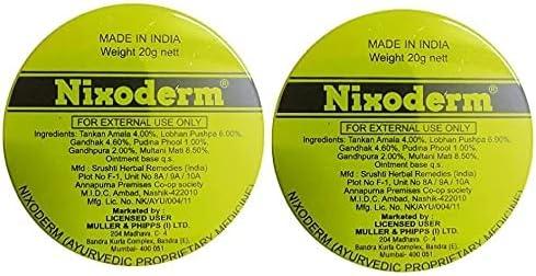 Nixoderm Ayurvedic Ointment Cream 20g for Skin Problems - Pack of 2 ...