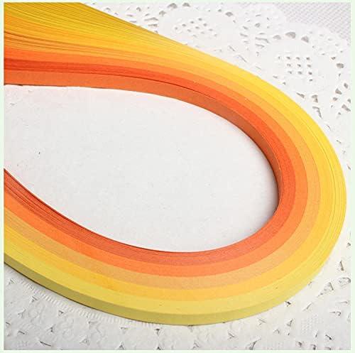 ODETOJOY Yellow Quilling Paper Gradient Strips 5MM - 120pcs, 21inch ...