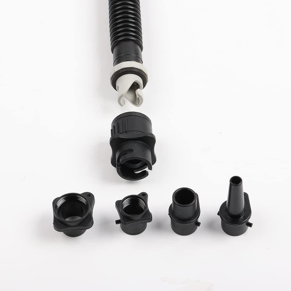 HEYTUR Inflatable Boat SUP Pump Adaptor & Kite/Boston Valve Air Pump ...