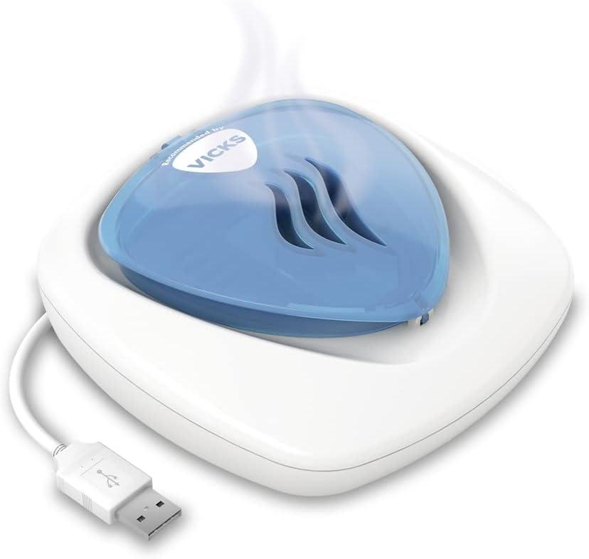 Vicks Portable Waterless Diffuser - USB Plug-In with Nightlight - Easy ...