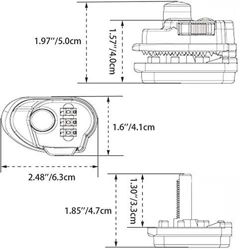 Mizzuco Trigger Lock - 3 Digit Combination Gun Lock in Black