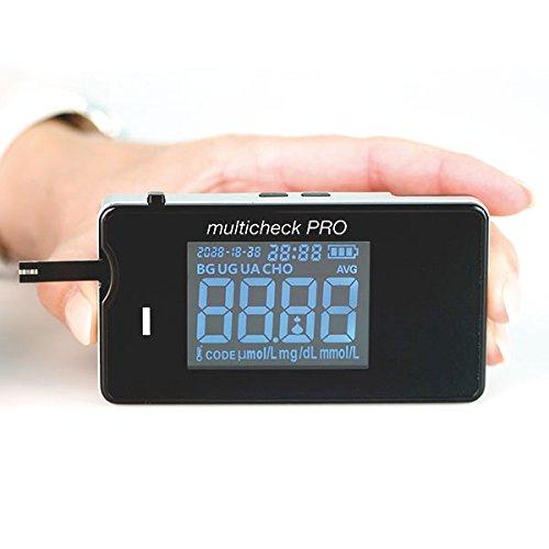 Lifetouch MultiCheck Pro - 3 in 1 Blood Sugar Uric Acid & Cholesterol ...