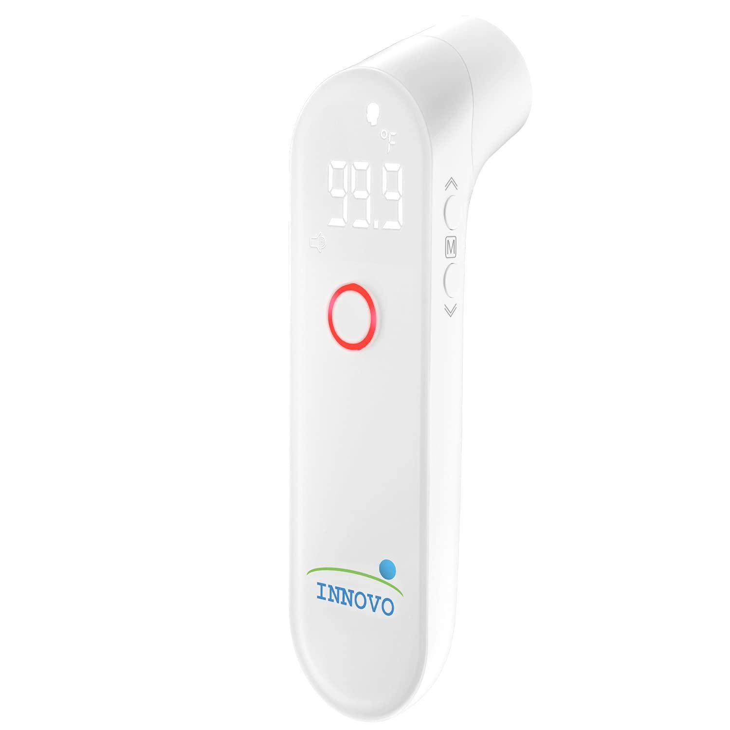 Innovo Medical Touchless Forehead Thermometer | Non-Contact Fever Alert ...