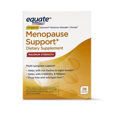 Equate Menopause Support 28 Caplets | Maximum Strength Formula | Buy ...