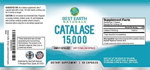 Catalase 15,000 Antioxidant Enzyme - 60 Day Supply | Pure and Potent ...