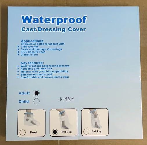 Apasiri Cast Cover Lower Leg - Reusable Waterproof Protector for Adult ...