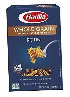 Barilla Whole Grain Rotini Pasta 16 oz. (Pack of 2) - Nutritious ...