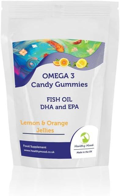 Buy Omega 3 Fish Oil DHA & EPA Complex Gummies - Soft Chewable Jelly ...