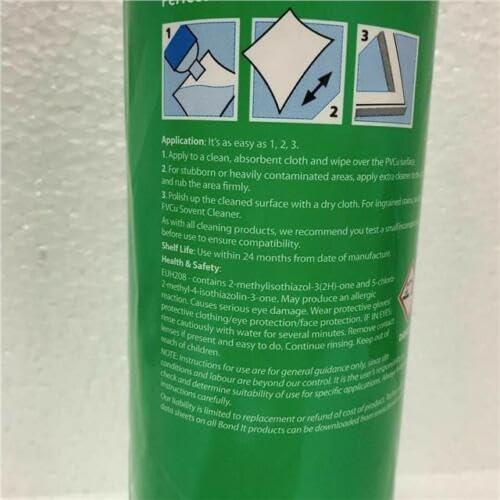 Bond It Solvent Free Cream Cleaner PVCU PVC UPVC Window Door Frame ...