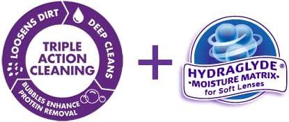 Clear Care Triple Action Cleaning & Disinfecting Solution - Pack of 2 ...