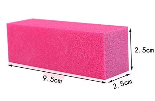 12PCS Colorful Square Nail File Sponge Art Buffer Set - Nail Buffer ...