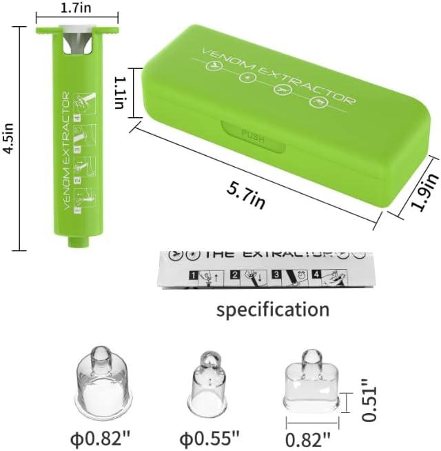 Floverkity Bug Bite Suction Tool - Venom Extractor for Fast Itch Relief ...