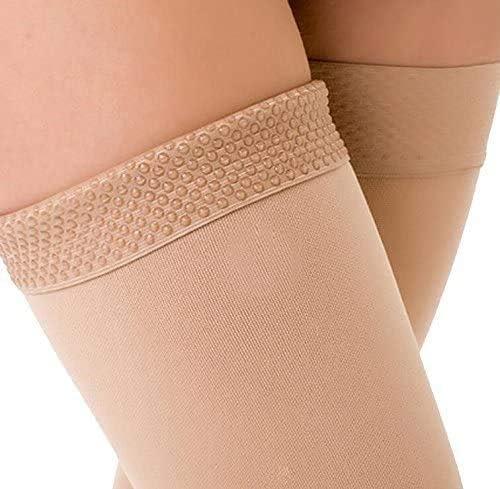 TOFLY Thigh High Compression Stockings - XXL Beige 20-30mmHg Gradient ...
