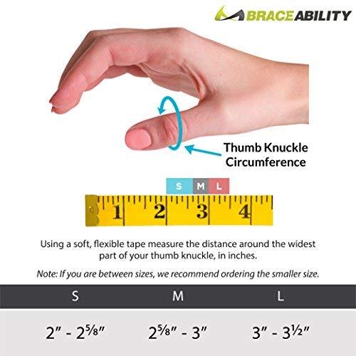BraceAbility Hard Plastic Thumb Splint for Arthritis Treatment - Small ...
