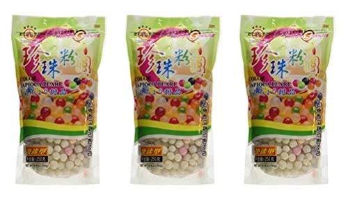 Wufuyuan Colorful Tapioca Pearls 8.8 Oz - Pack of 3 | Authentic Taiwanese Boba Tea Ingredients ...