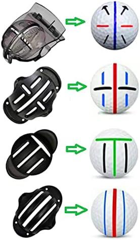 8 Pack Precision Golf Ball Markers with Stencils - Golf Accessories for ...