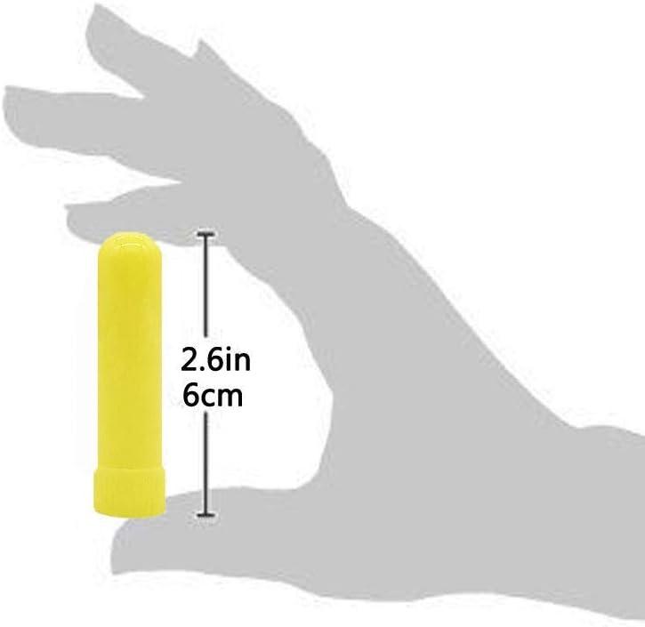 Zison 12 Sets Yellow Essential Oil Inhaler Sticks with Droppers ...