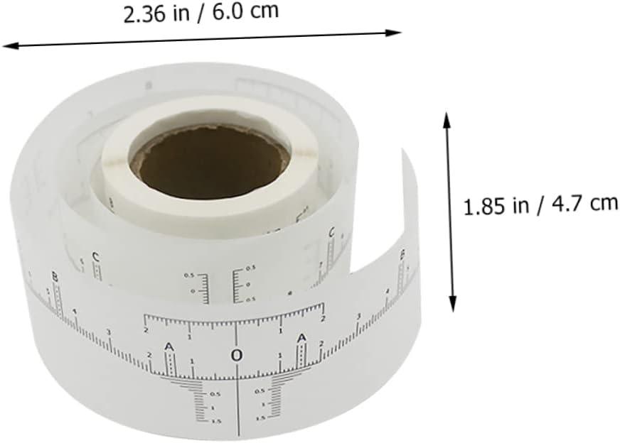 Beatifufu 1 Roll Disposable Ruler Adhesive Microblading Ruler Reusable ...