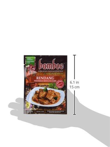 Bamboe Rendang Indonesian Dry Curry Paste - Instant Spices - 6 x 1.2 oz ...